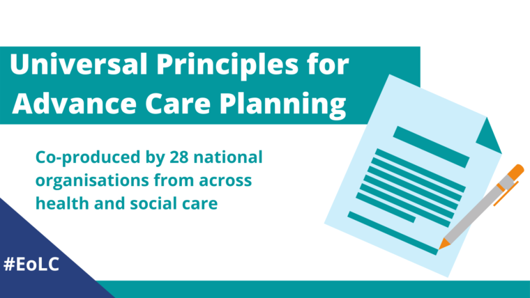 Universal Principles for Advance Care Planning (ACP) are published by ...