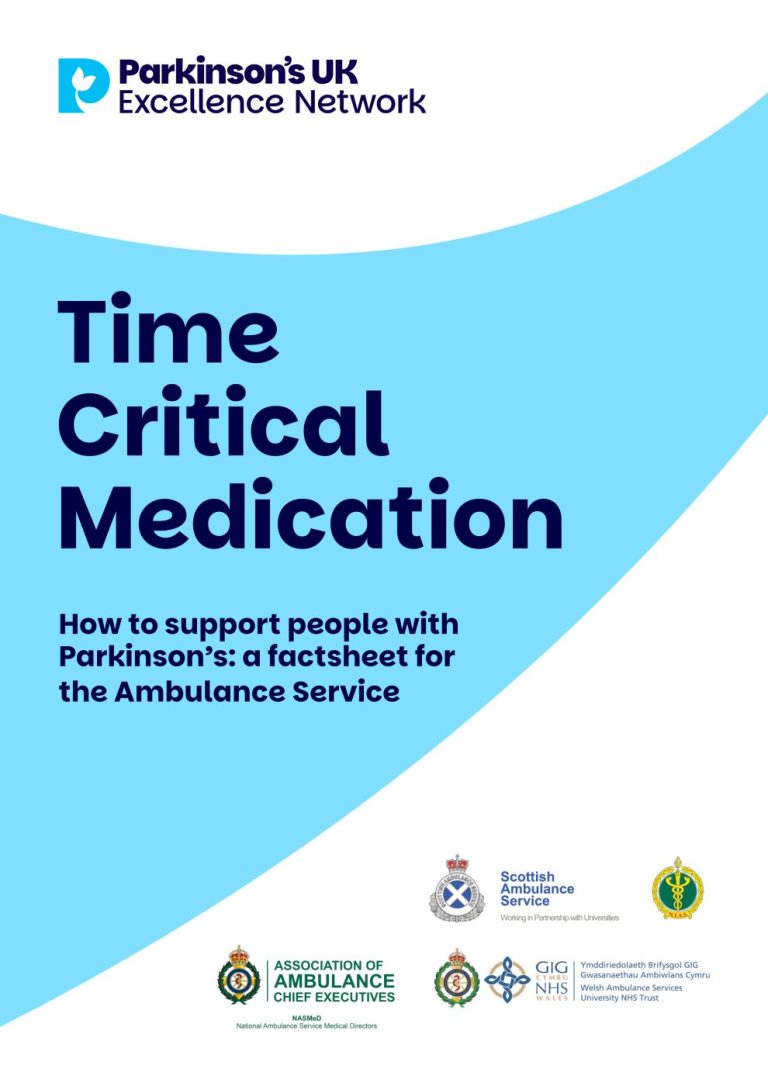Time Critical Medication to support people with Parkinson's: new ...